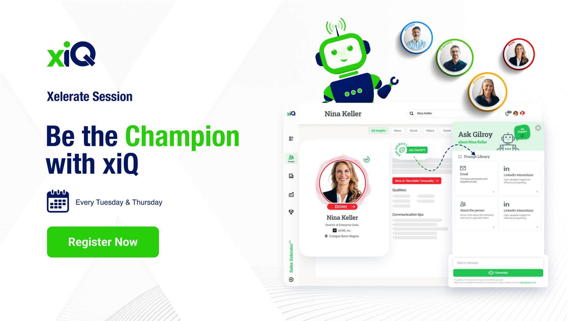 Join xiQ Xelerate Workshop - xiQ, Inc.